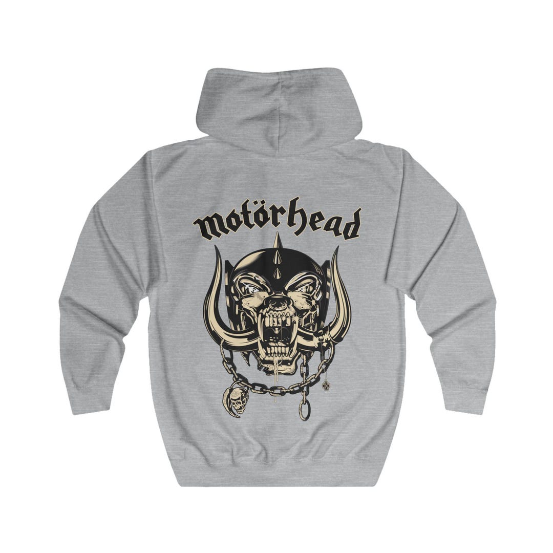 Motörhead War Dog Unisex Full Zip Hoodie, Rock Music Sweatshirt, Band ...
