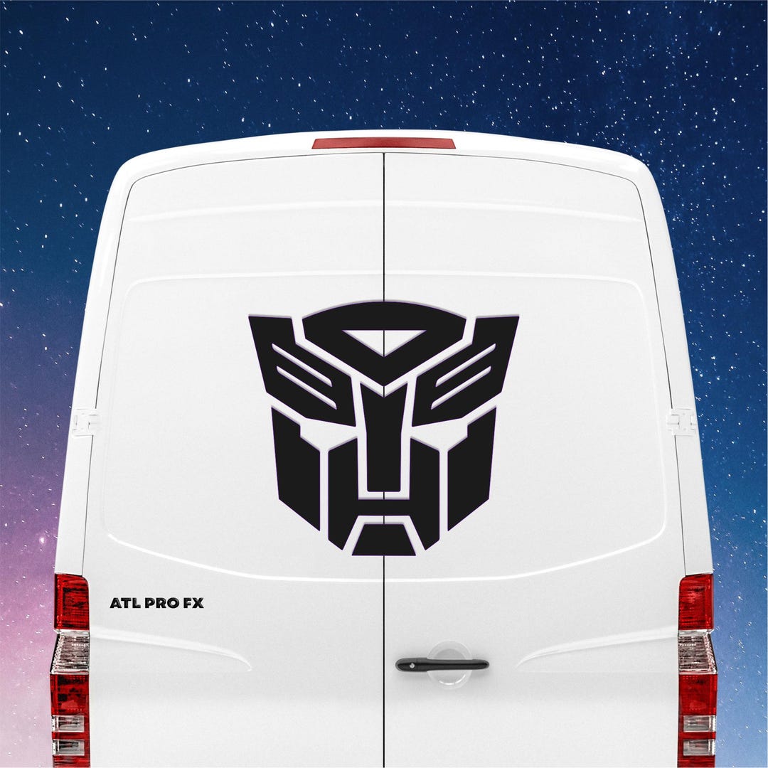 Autobot Transformer Premium Vinyl Decal Sticker Transfer x 2 Car Van ...