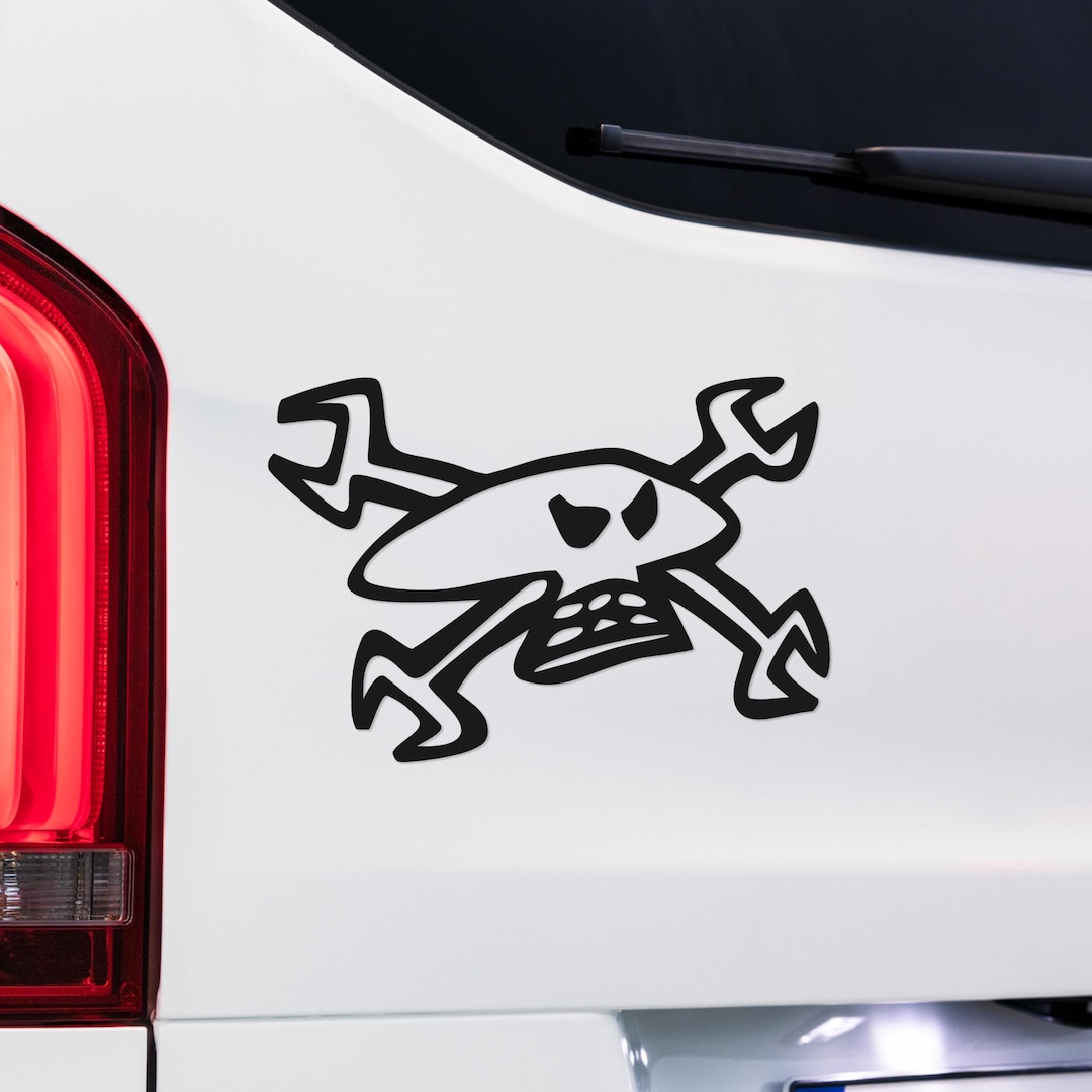 Guy Martin Skull Premium Vinyl Decal Sticker Transfer | Home Car Van ...
