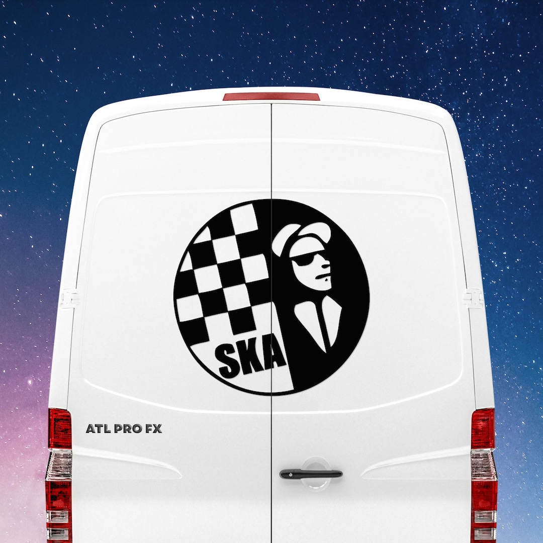 Ska 2 Tone Premium Vinyl Decal Sticker Transfer X 2 | Car Van Campervan ...
