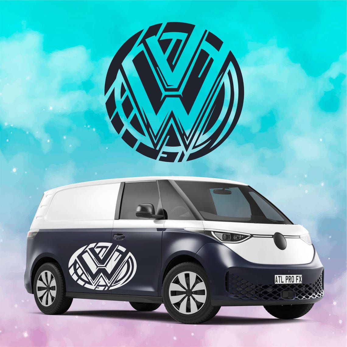 VW Badge Premium Vinyl Decal Sticker Transfer Car Van Campervan ...