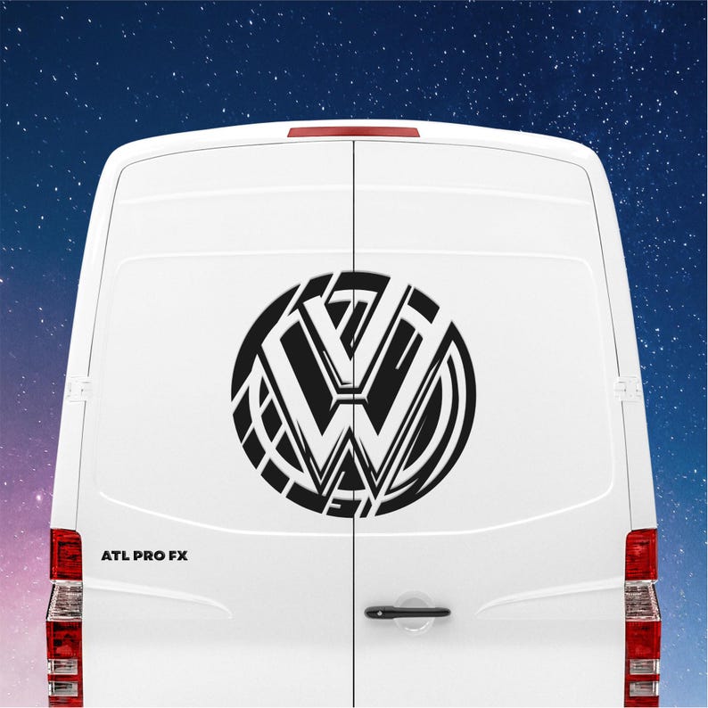 VW Badge Premium Vinyl Decal Sticker Transfer Car Van Campervan ...
