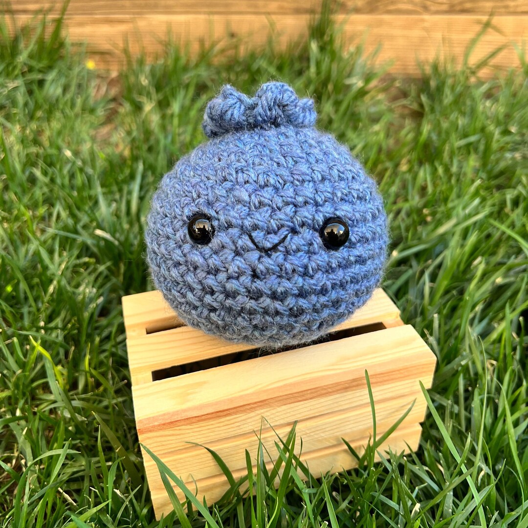 Blueberry Crochet Plush, Amigurumi Blueberry Plush - Etsy