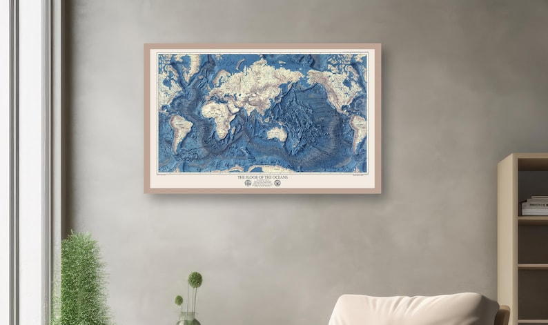 Sol Des Océans Bathy/topo Map of the World Floor of the Oceans ...