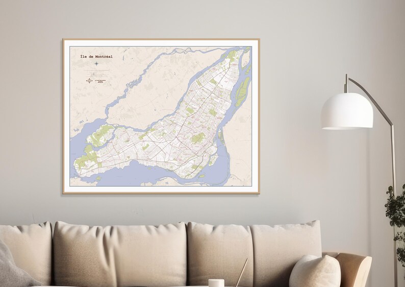MINIMALIST MONTREAL MAP - Etsy