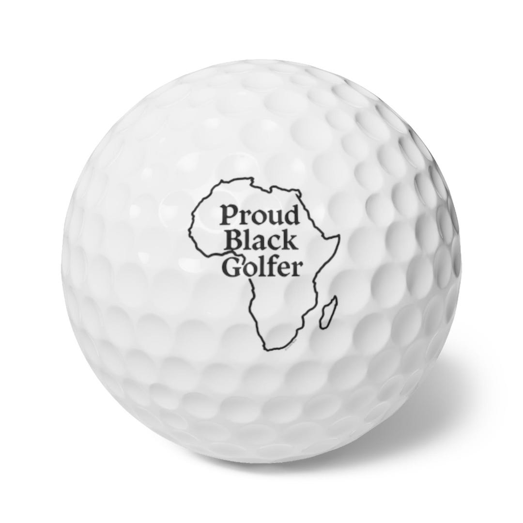 Proud Black Golfer Golf Balls, Unique Design (6pcs Set) - Etsy