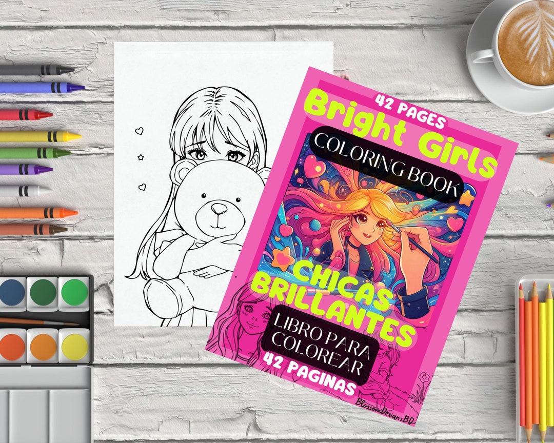 Sparkly Girls Coloring Book Sparkly Girls Coloring Pages Easy to Relax ...
