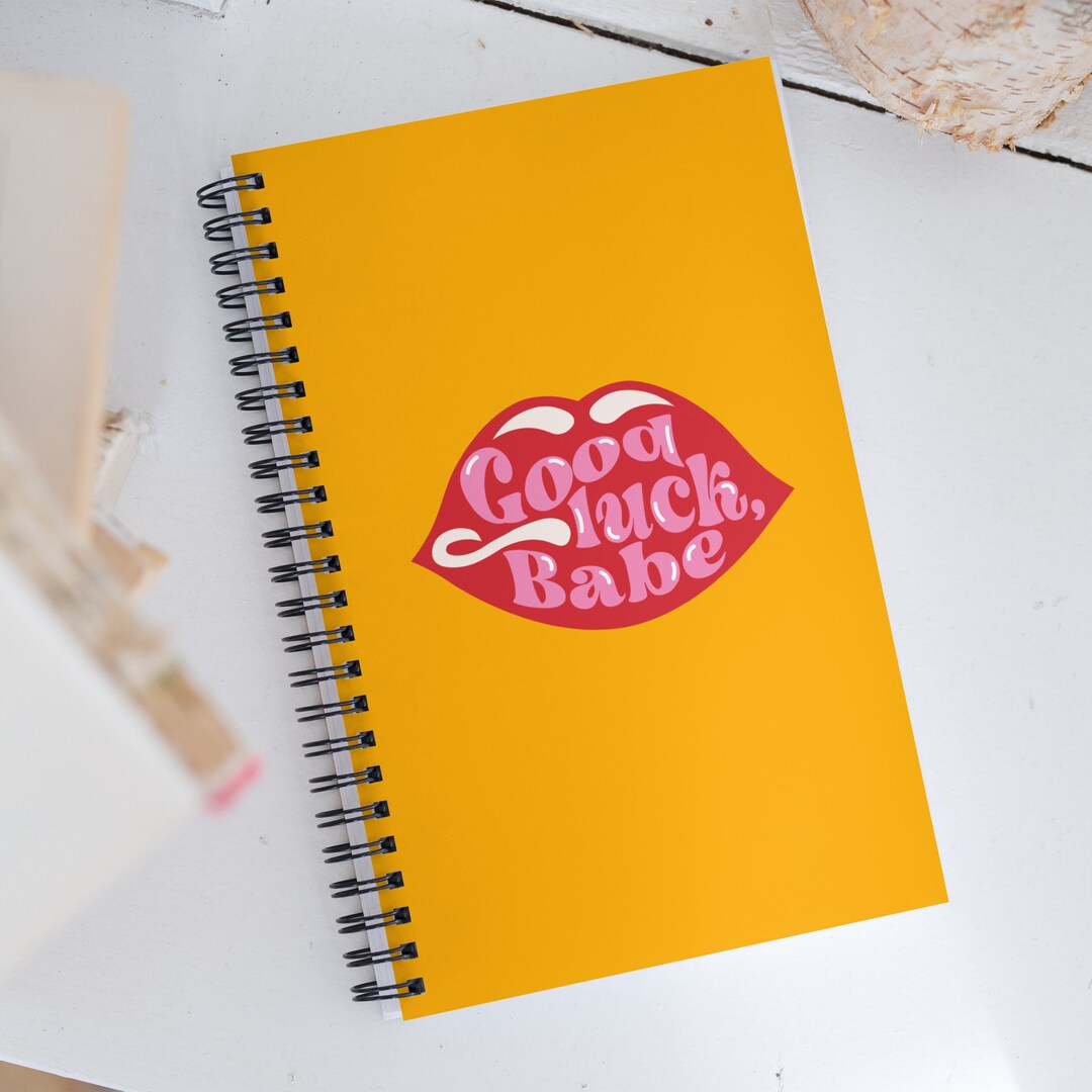 Chappell Roan Good Luck Babe Lyrics Cute Spiral Notebook Journal - Etsy