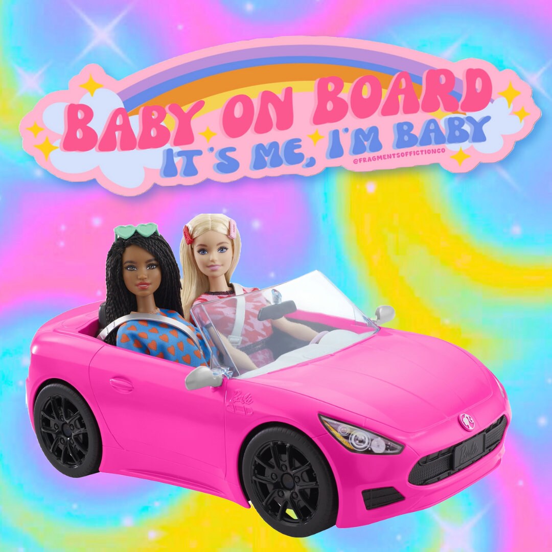 Baby on Board Its Me Im Baby Funny Cute Car Decal Bubble Free Stickers ...