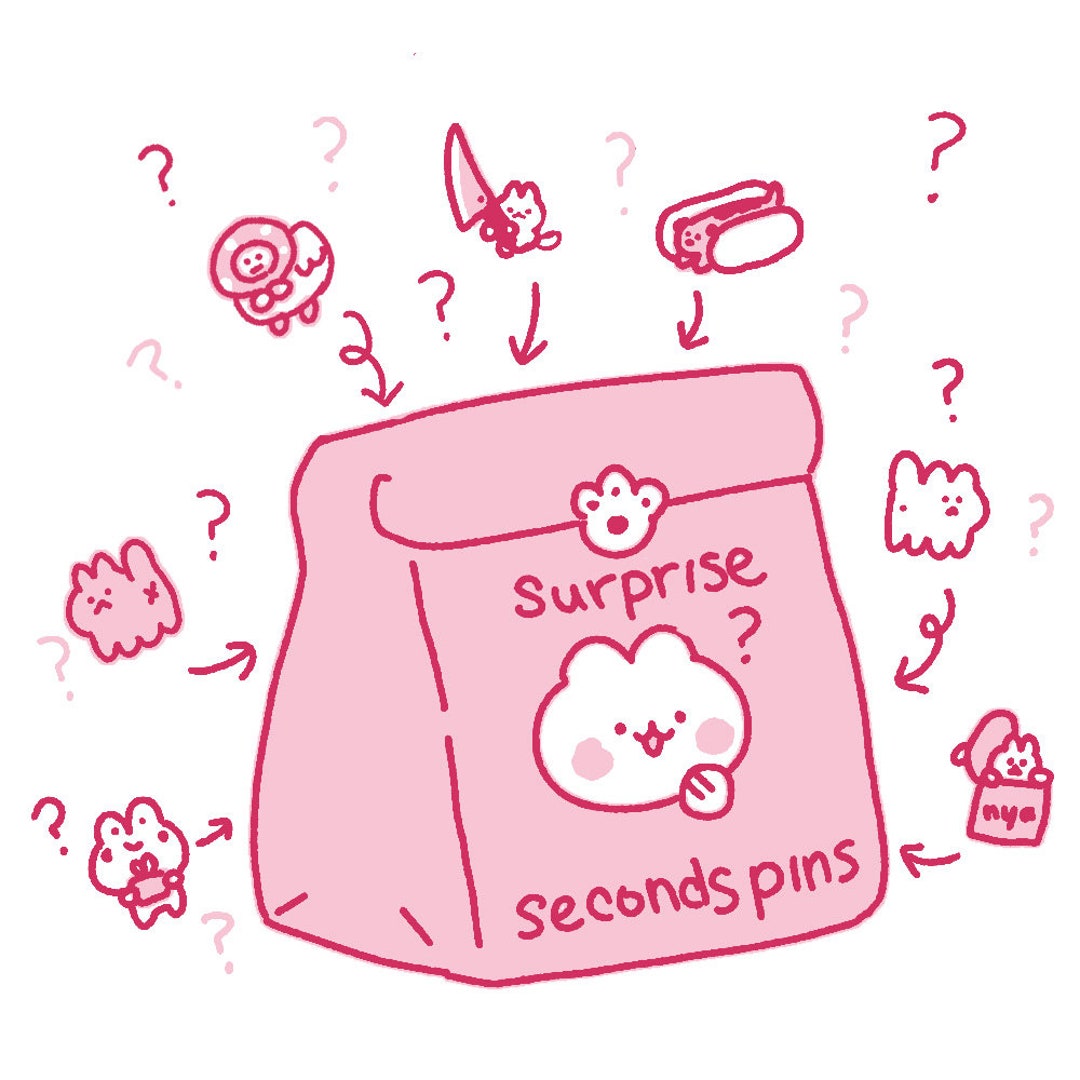Surprise Seconds Pins! - Mystery B-grade Hard Enamel Pin - Etsy