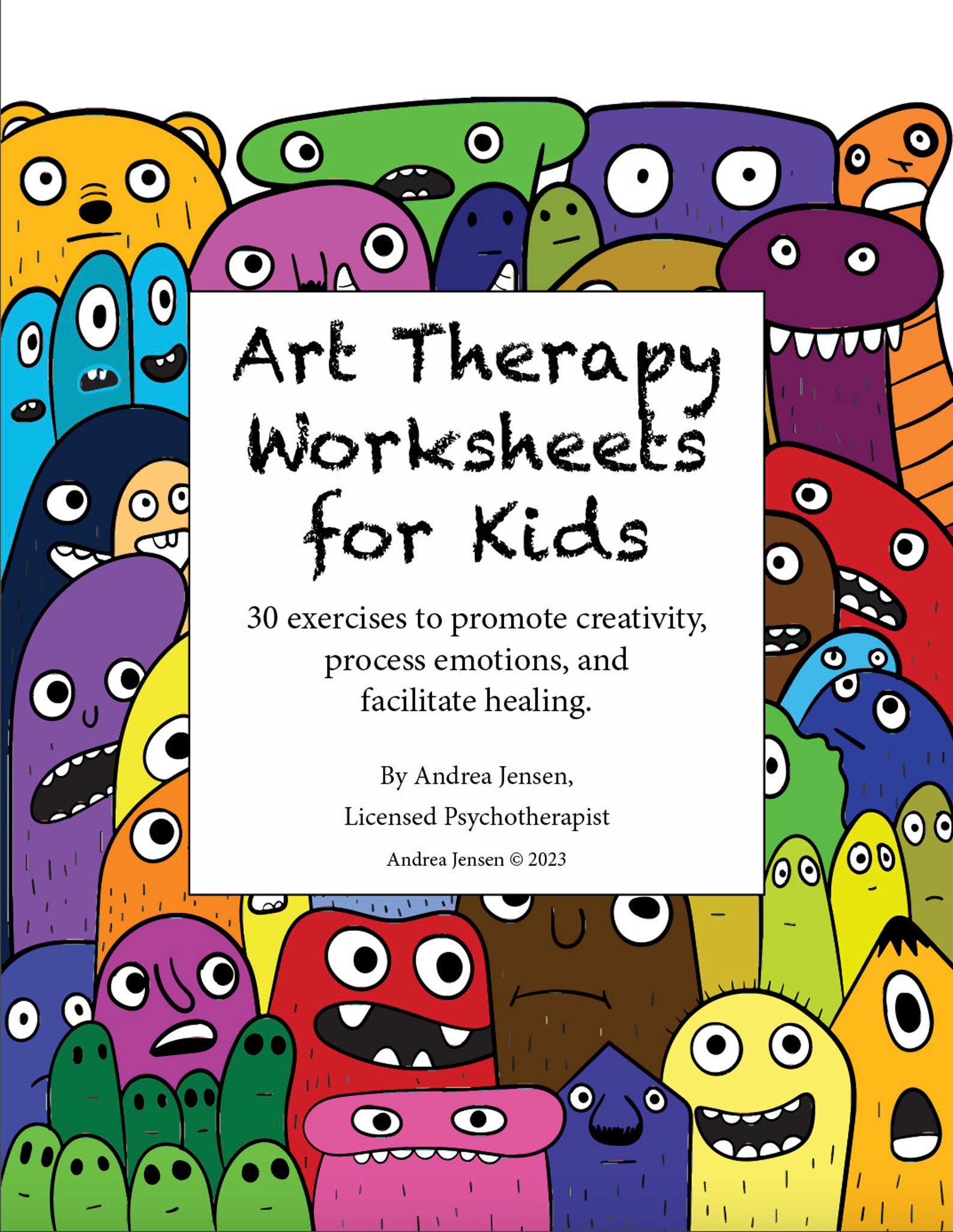 Art Therapy Worksheet Bundle: Creative Exercises for Kids & Adults ...