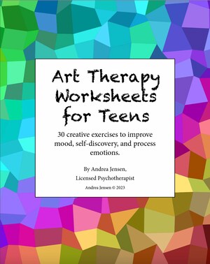 30 Art Therapy CBT Worksheets for Kids, Parents, Teachers, and ...