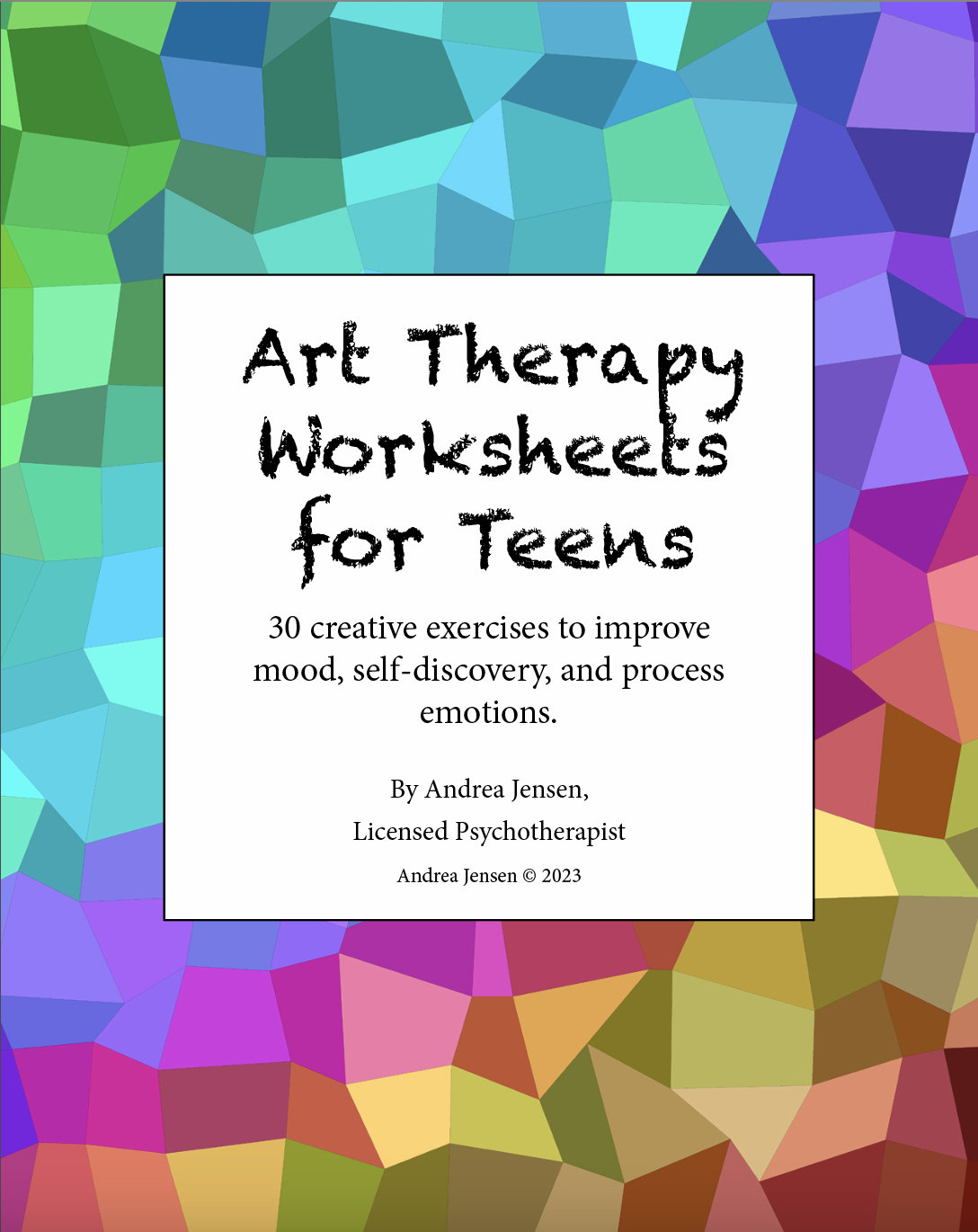 30 Art Therapy CBT Worksheets for Teens, Parents, Teachers, and ...