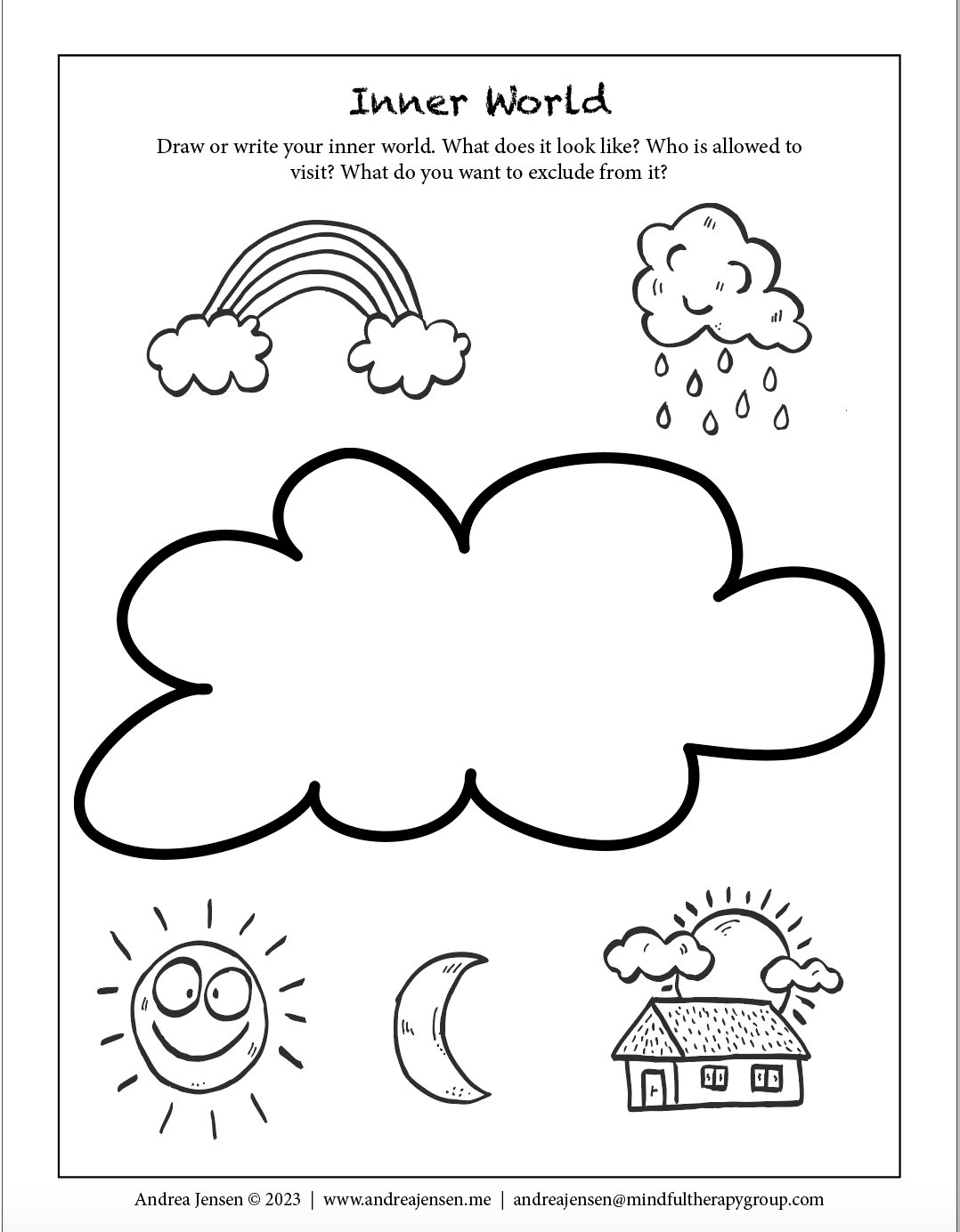 30 Art Therapy CBT Worksheets for Kids, Parents, Teachers, and ...