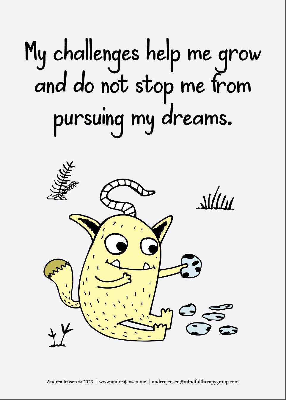 28 Monster Affirmation Cards for Kids, Parents, Teachers, and ...
