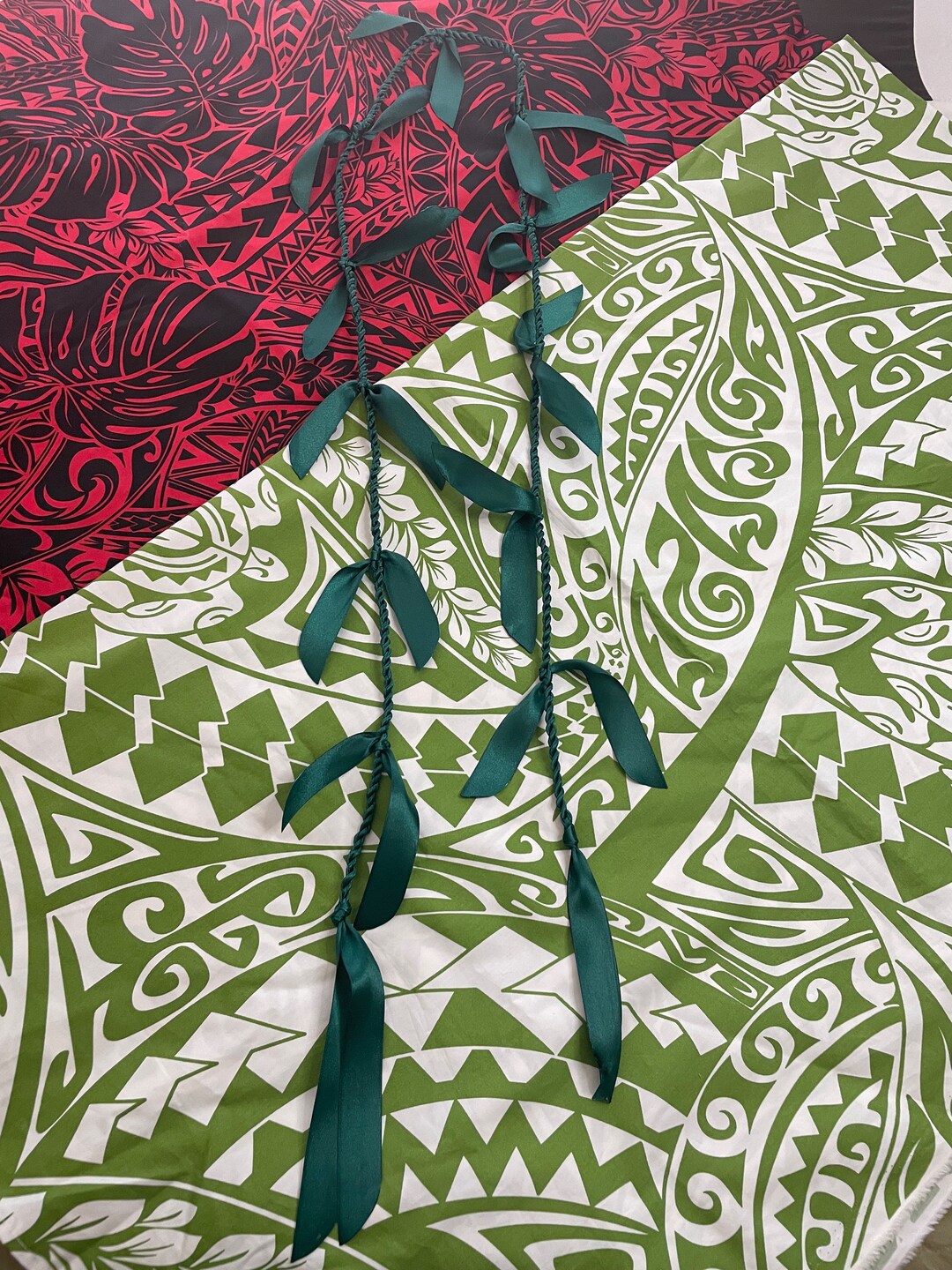 Ti Leaf Ribbon Lei, Custom Lei, Made-to-order, Island Gifts, Ribbon Lei ...