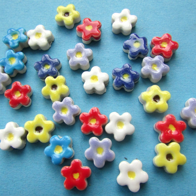 Ceramic Flower Tile - Etsy