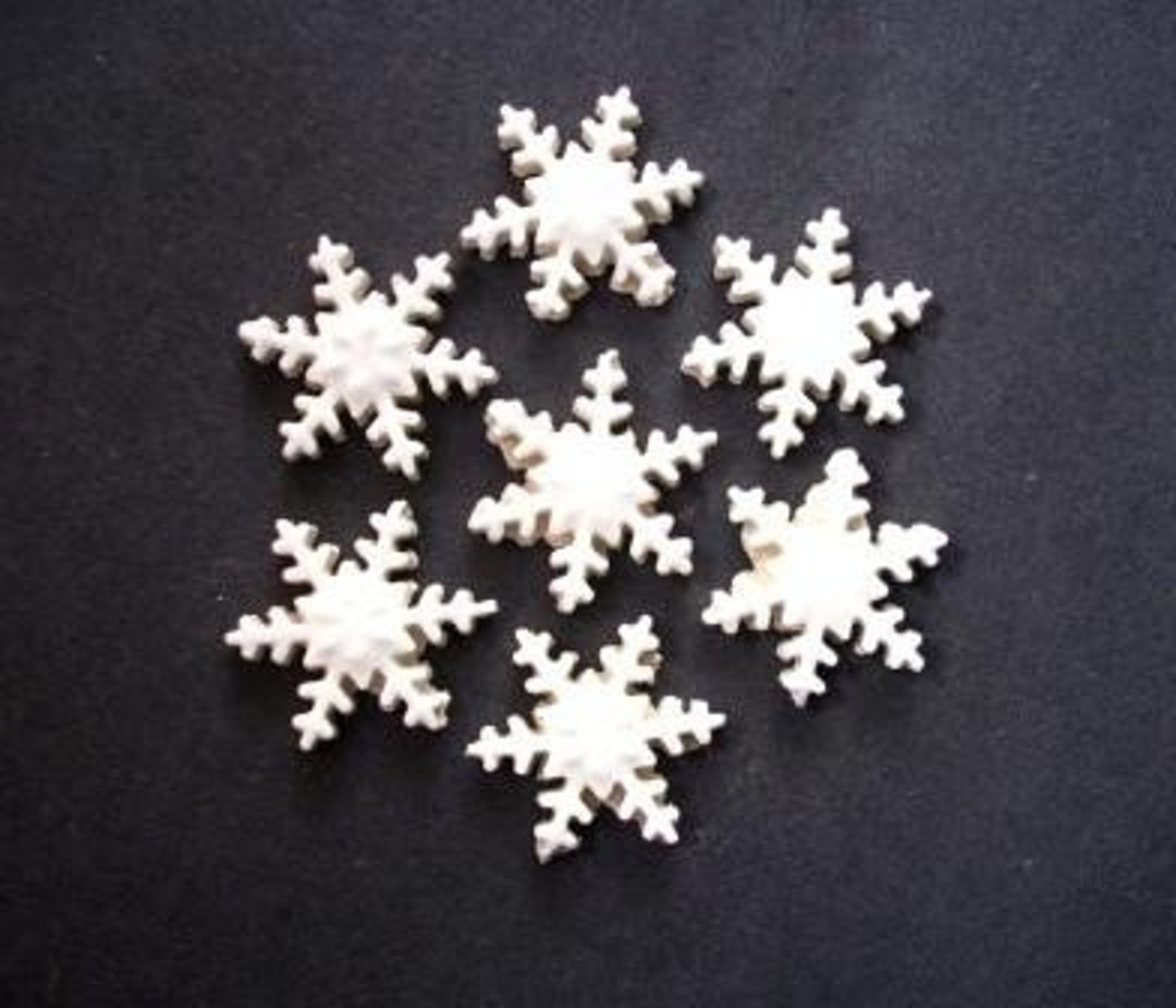 7 Handmade Snowflake Ceramic Mosaic Tiles - Etsy