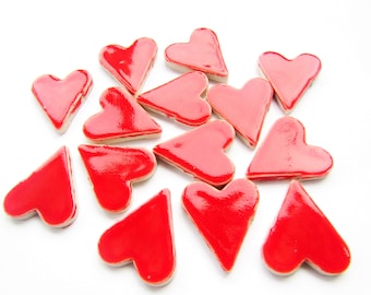 Red Ceramic Heart - Etsy