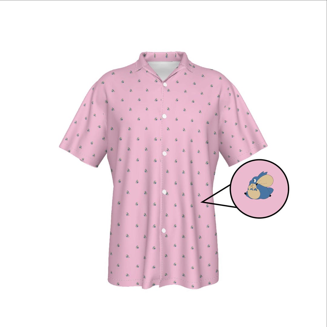 Small Chu Totoro Allover Minimal Print Pink - Etsy