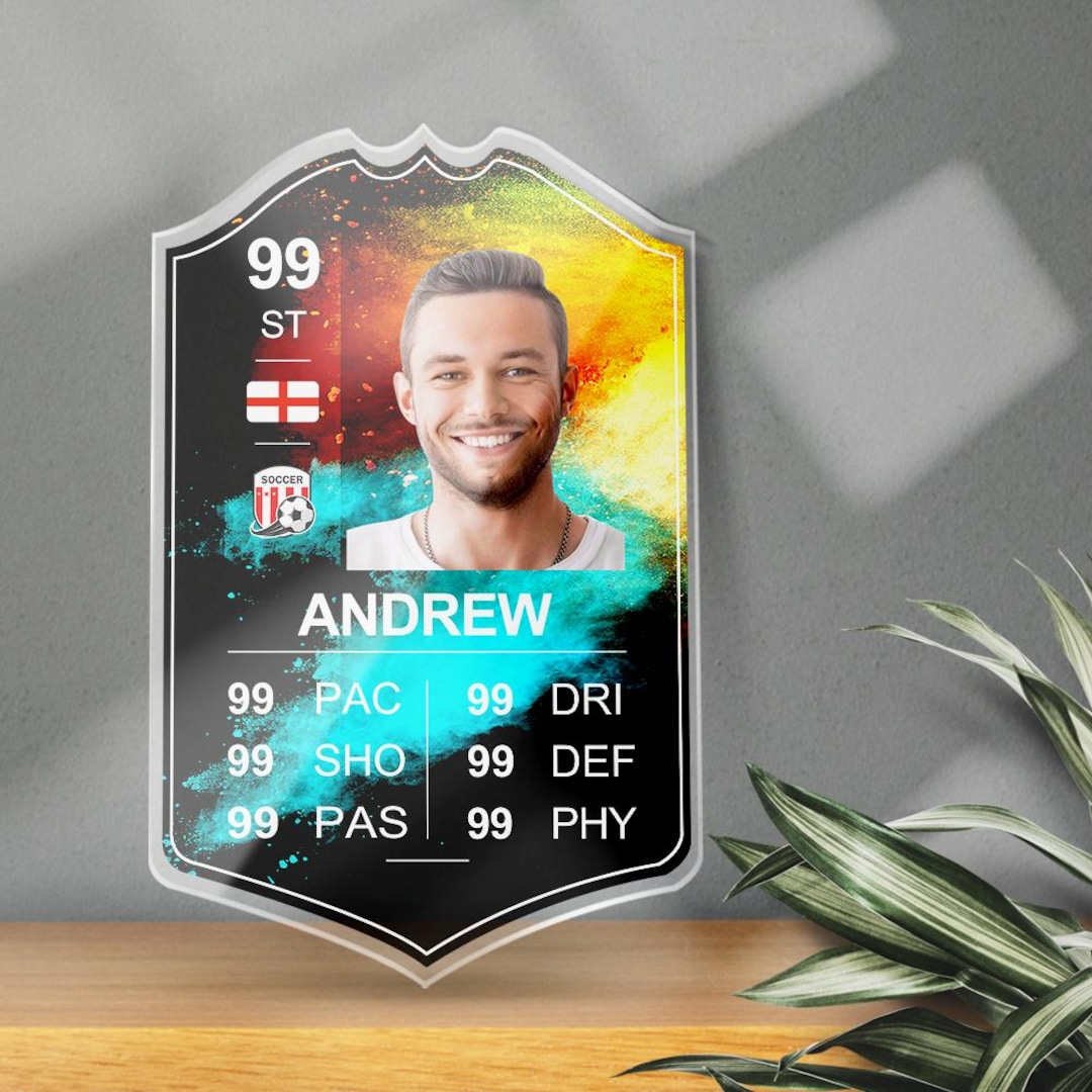 Custom Football Cards Record Breaker, Personalised Football Cup Player ...