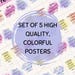 Set of 5 Watercolor Inspirational Quotes Digital Prints | Motivational ...