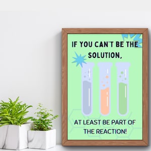 Chemistry Jokes Classroom Poster | Funny Science Printables | Digital ...