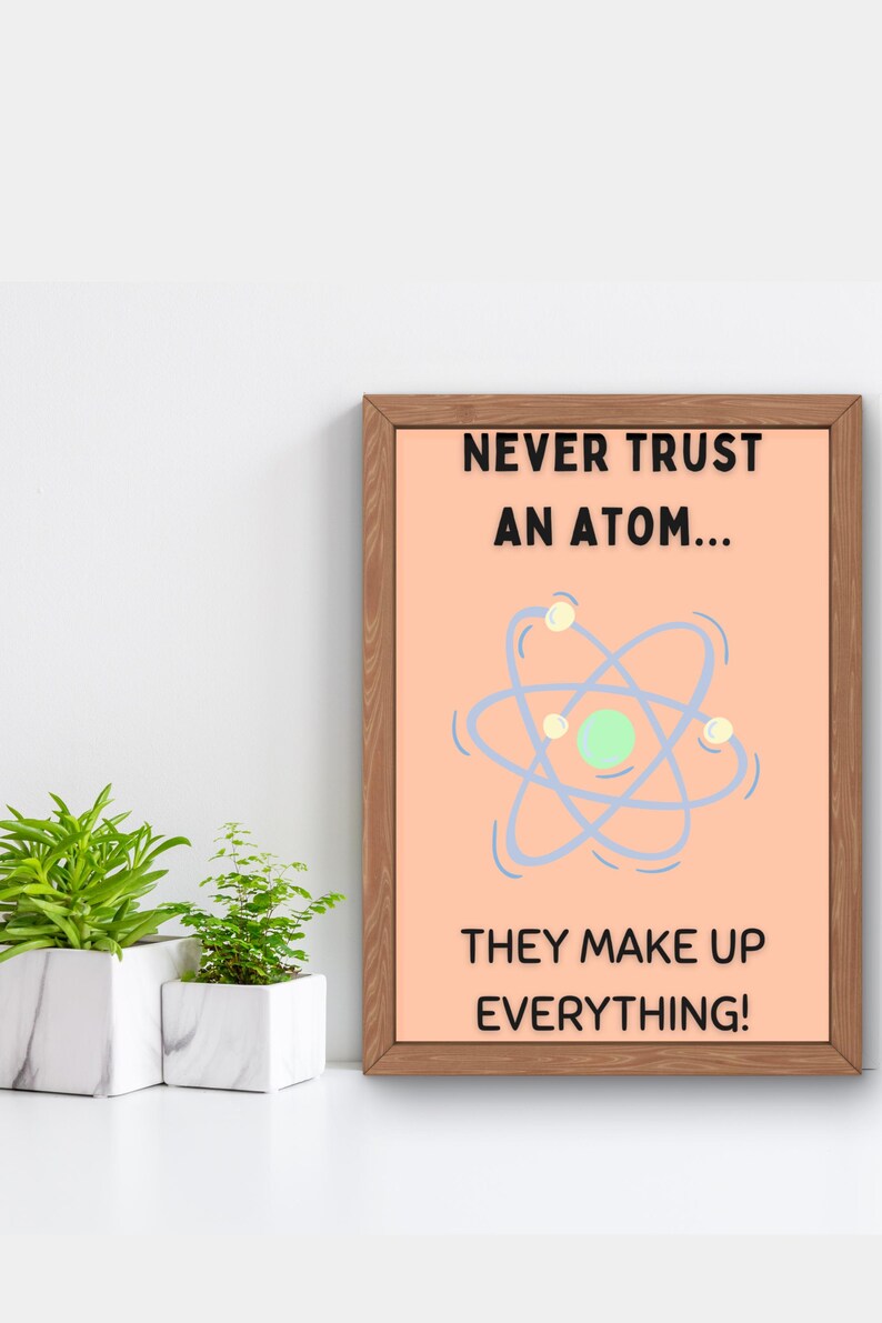 Chemistry Jokes Classroom Poster | Funny Science Printables | Digital ...