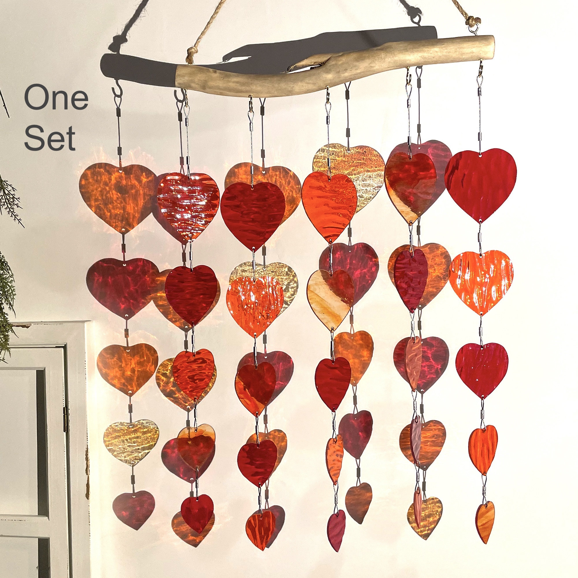Stained Glass Heart Strings for Customized Gifts, Suncatchers, Mobiles ...