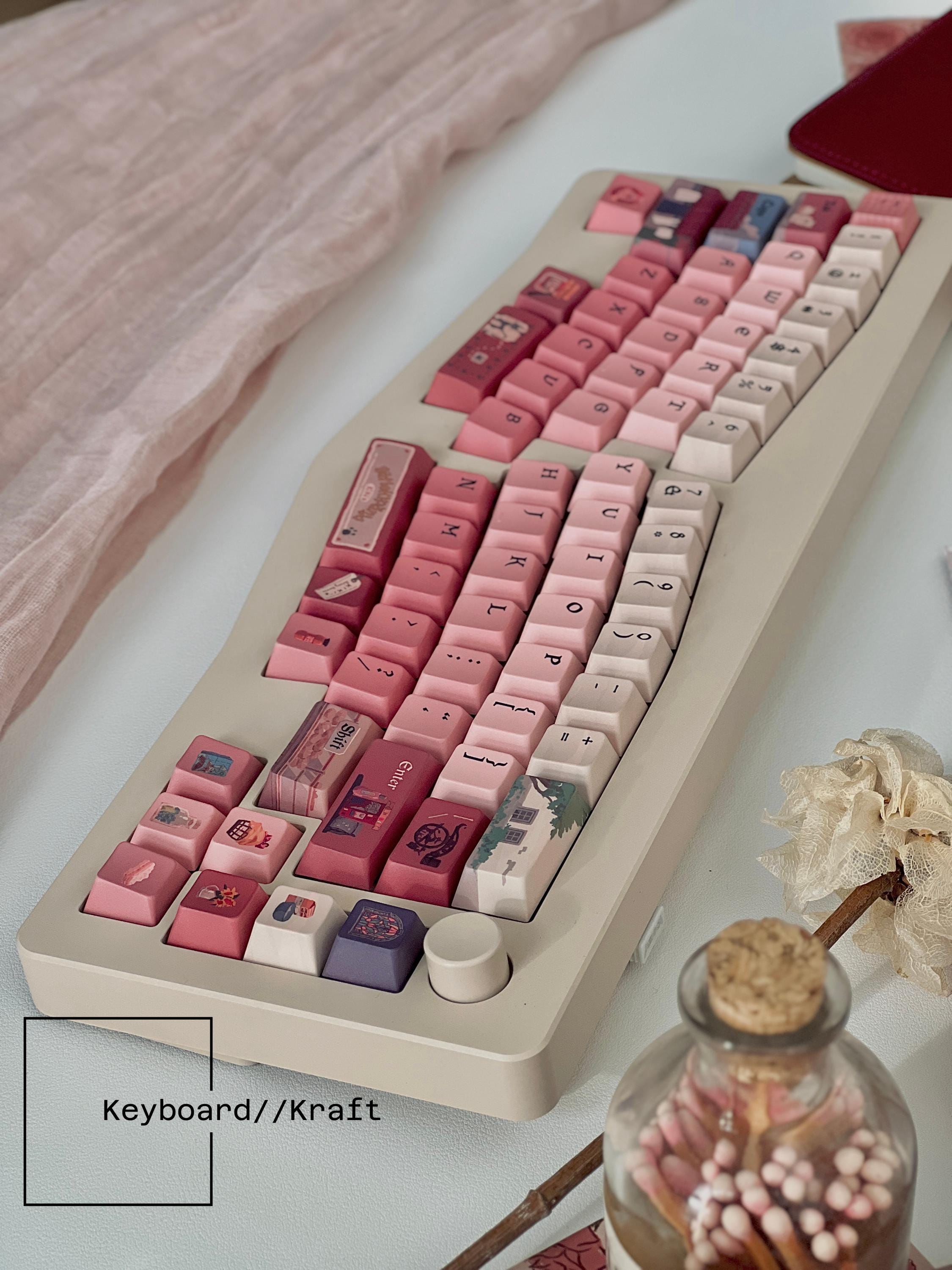 Ghibli Kiki Anime Japanese Style Keycap 140 Set PBT Custom & Handmade ...