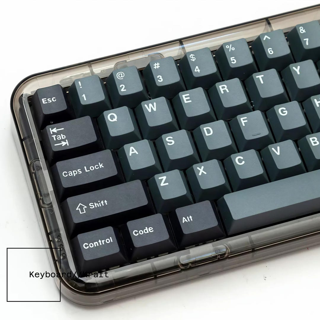 Apollo Keycap 173 Set Black & Gray | PBT Custom Handmade for All ...