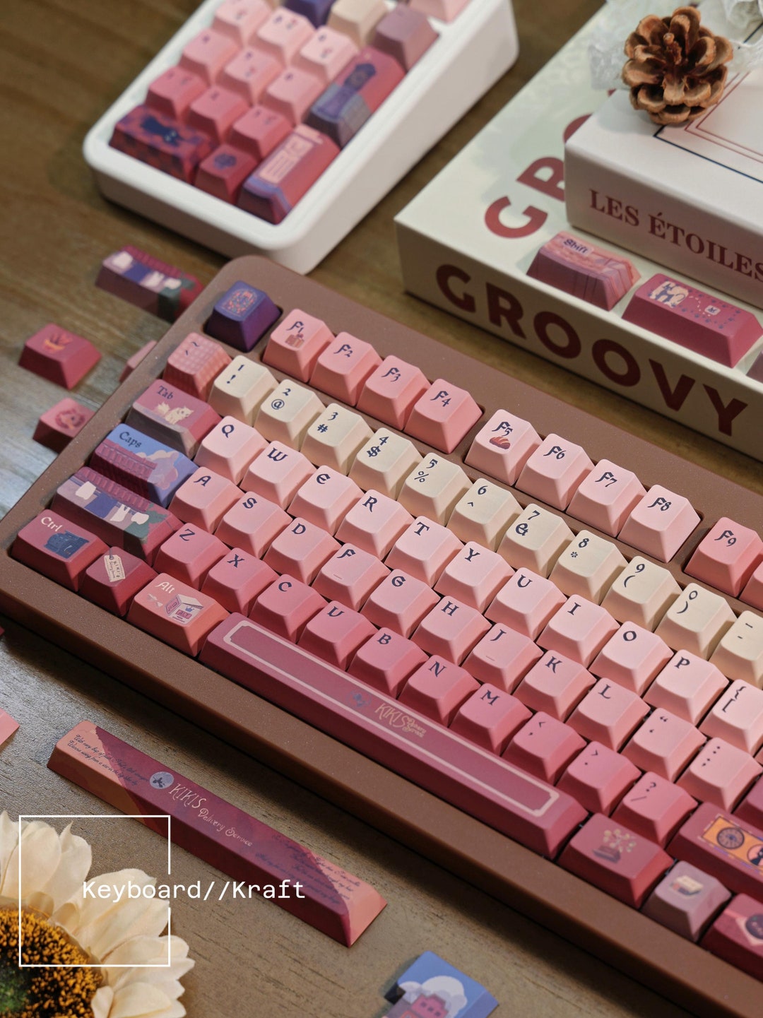 Ghibli Kiki Anime Japanese Style Keycap 140 Set | PBT Custom & Handmade ...