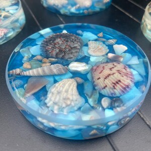 Ocean Themed Gulf Coast Shell Coasters - Set of 4 - Etsy