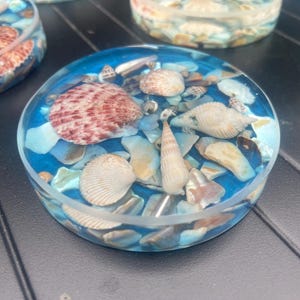 Ocean Themed Gulf Coast Shell Coasters - Set of 4 - Etsy