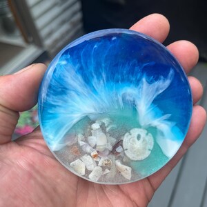 Gulf Coast Sea Shell Coasters - Set of 4 - Etsy