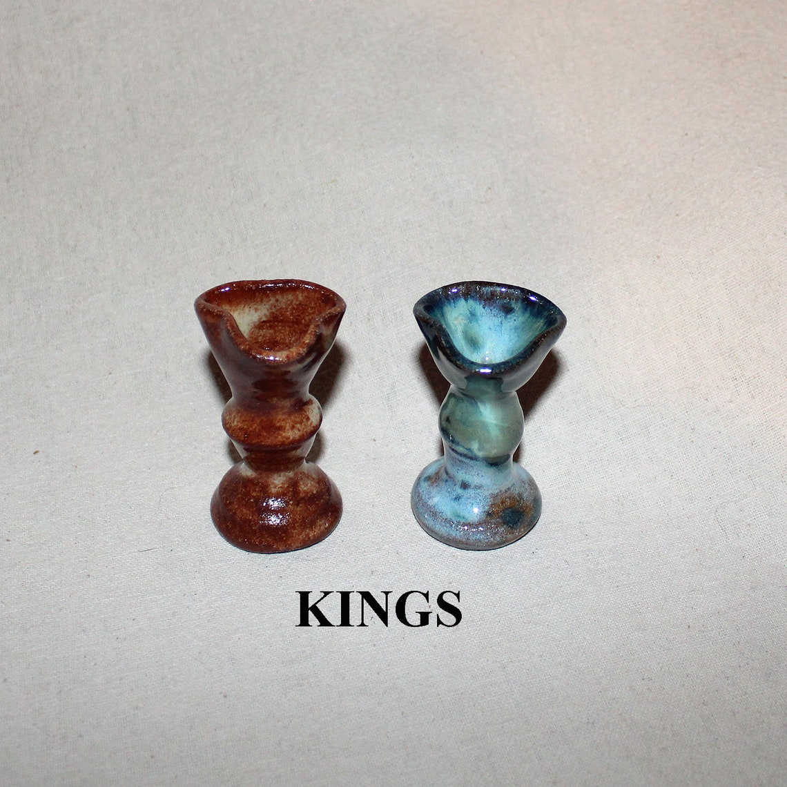 Stoneware Chess Pieces board Not Included | Etsy