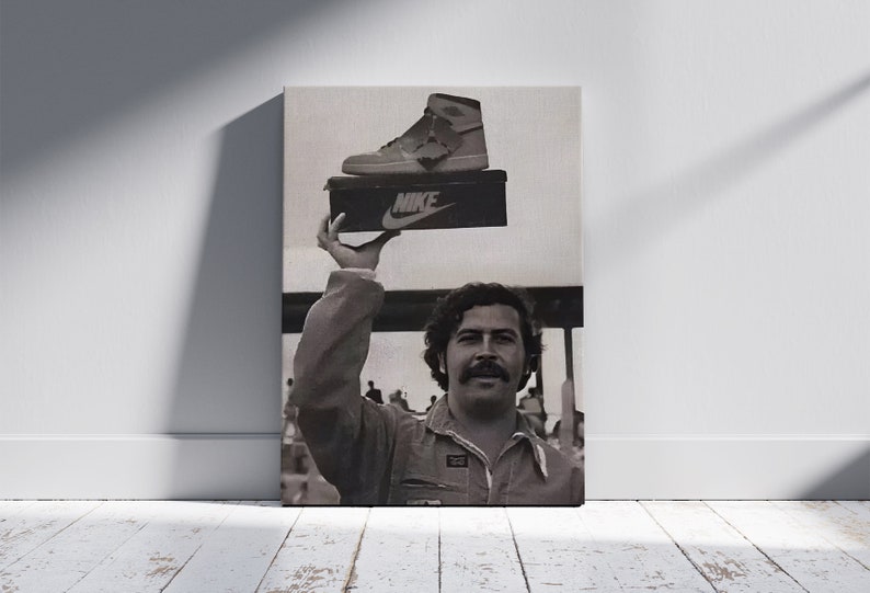 Mr Brainwash, Large Artwork, Narcos Poster,pablo Escobar,nike Air ...