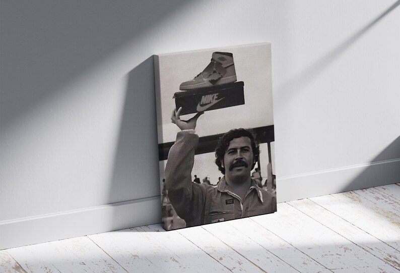 Mr Brainwash, Large Artwork, Narcos Poster,pablo Escobar,nike Air ...