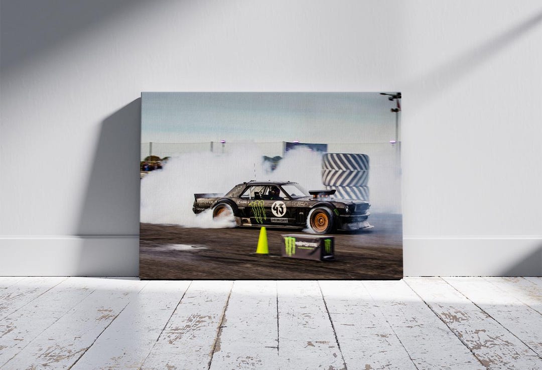 Drift Legend Ken Block Canvas, Ken Block Poster, Ken Block Wall Art, Drift Wall Art, Readyt O ...