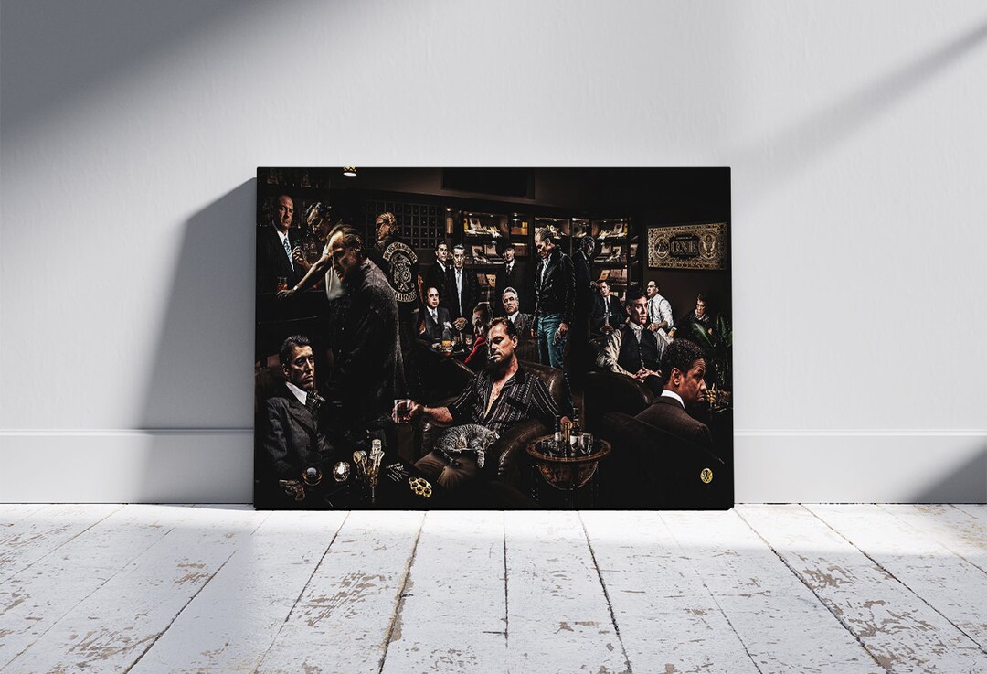 Famous Gangsters Canvas, Gangsters Wall Art, Mafi Canvas, Gangsters ...
