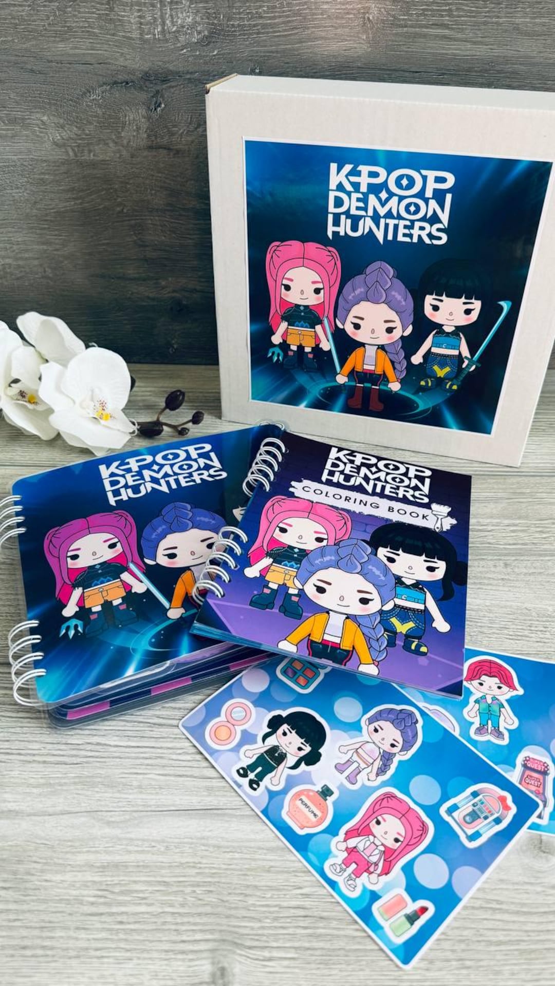 Kpop Demon Hunters Gift Box | Kpop Demon Hunter Quiet Book | Demon ...