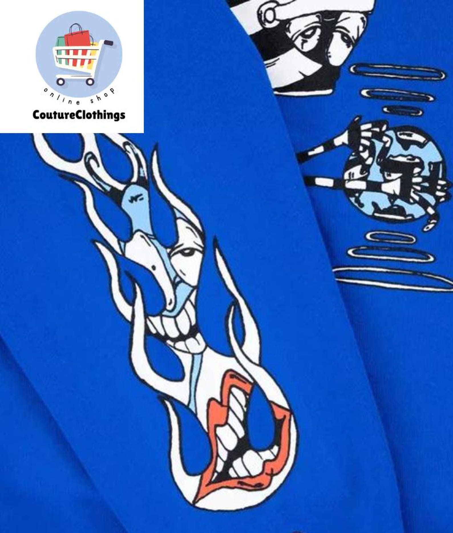 Swearwear X Matty Boy Space Blue Hoodie. - Etsy