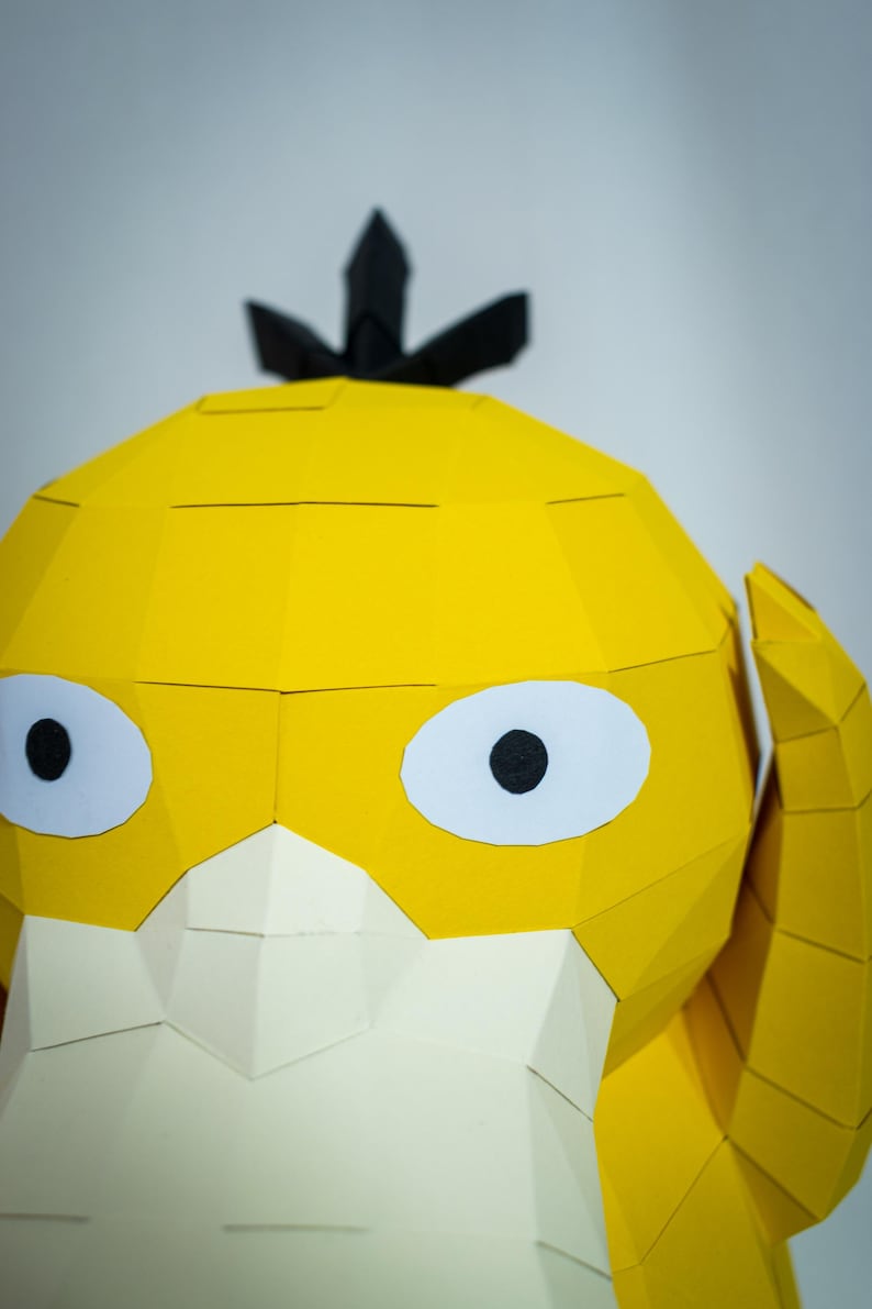 Psuduck Papercraft - Pokemon - Buildthemall - Etsy