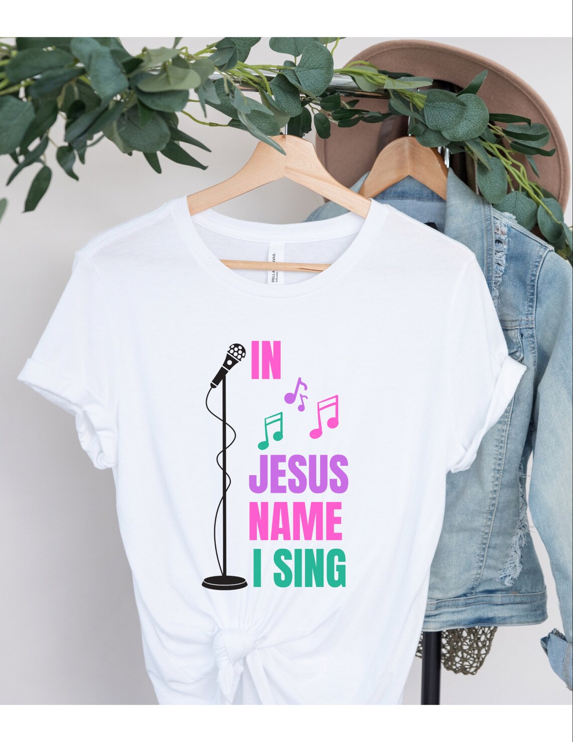 In Jesus Name I Sing Png Svg File - Etsy