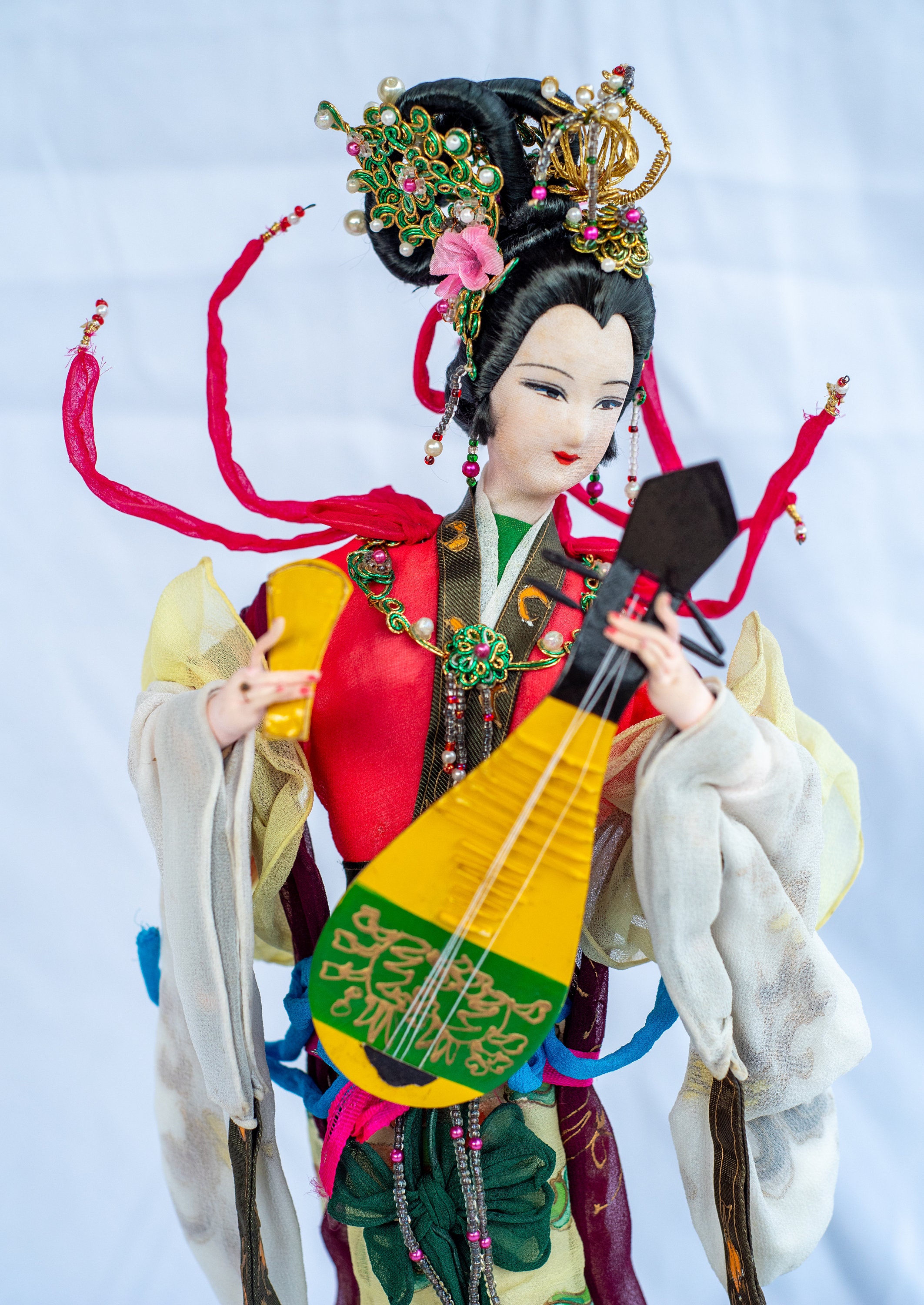 Rare Collectable Chinese Silk Doll 18 " Limited Edition - Etsy