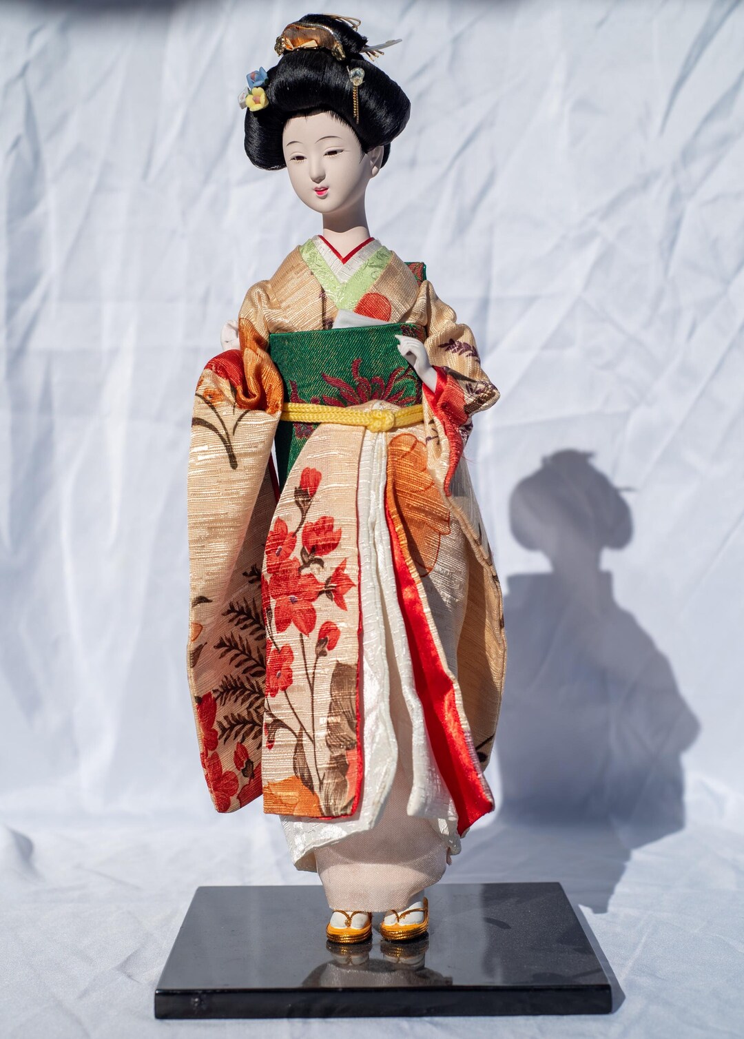 Large Vintage Beautiful Geisha Kimono Doll - Etsy