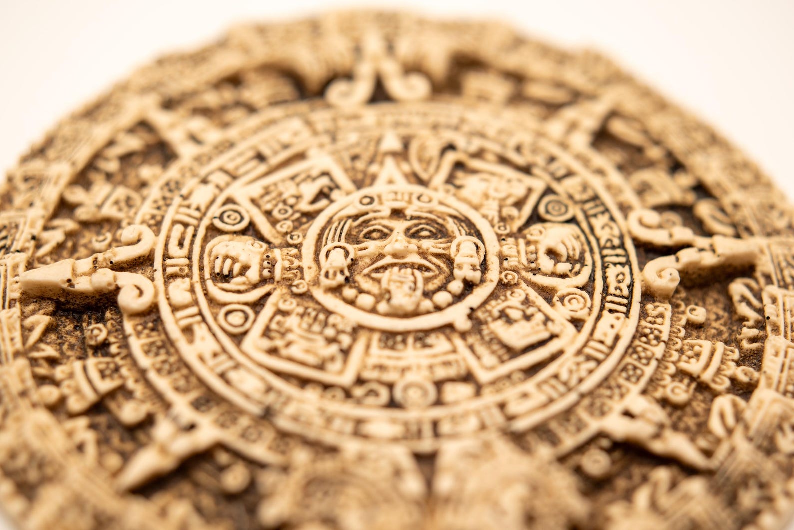 Aztec Sun Calendar Small Disc You Can Hang on Wall as Decor - Etsy