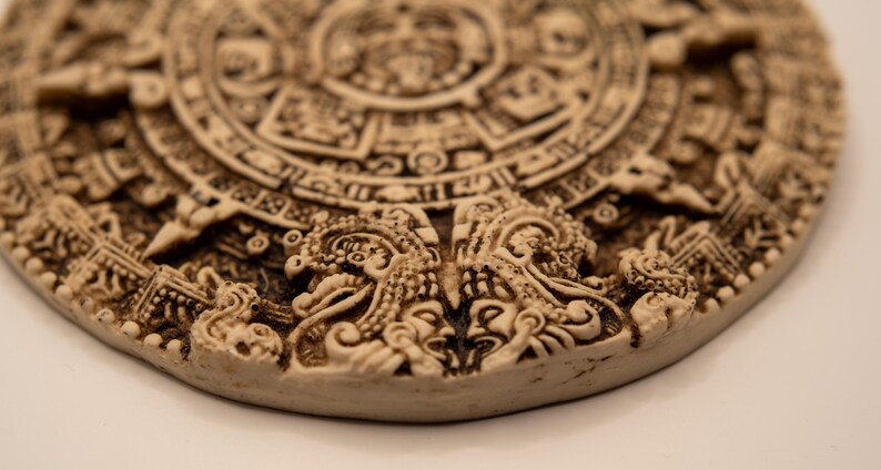 Aztec Sun Calendar Small Disc You Can Hang on Wall as Decor - Etsy
