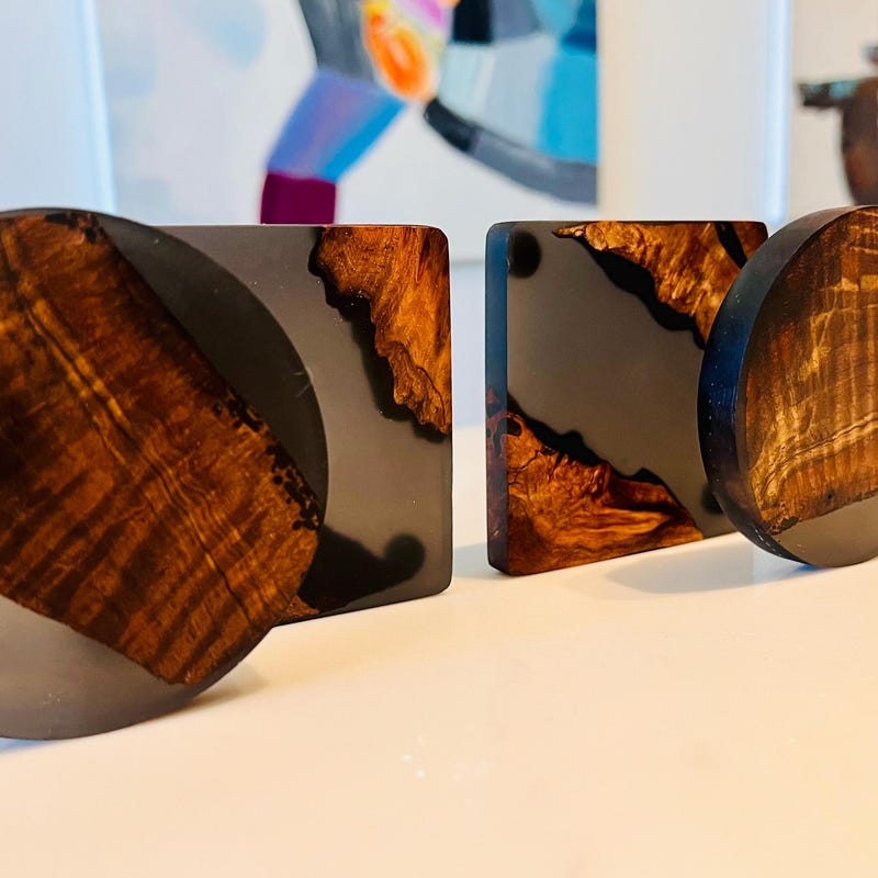 Epoxy Coasters - Etsy