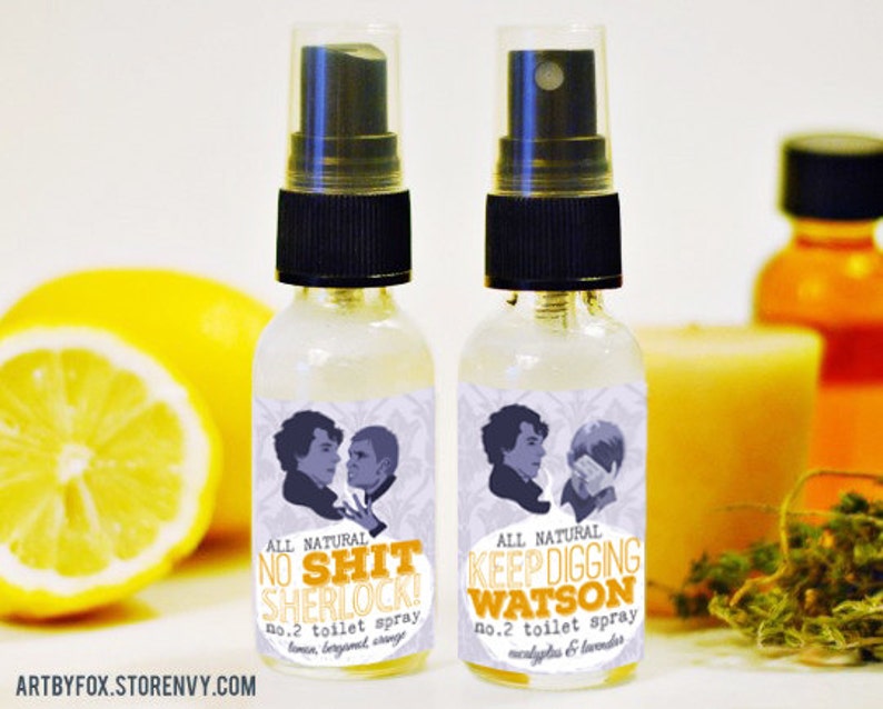No Shit Sherlock Toilet Sprays | Etsy